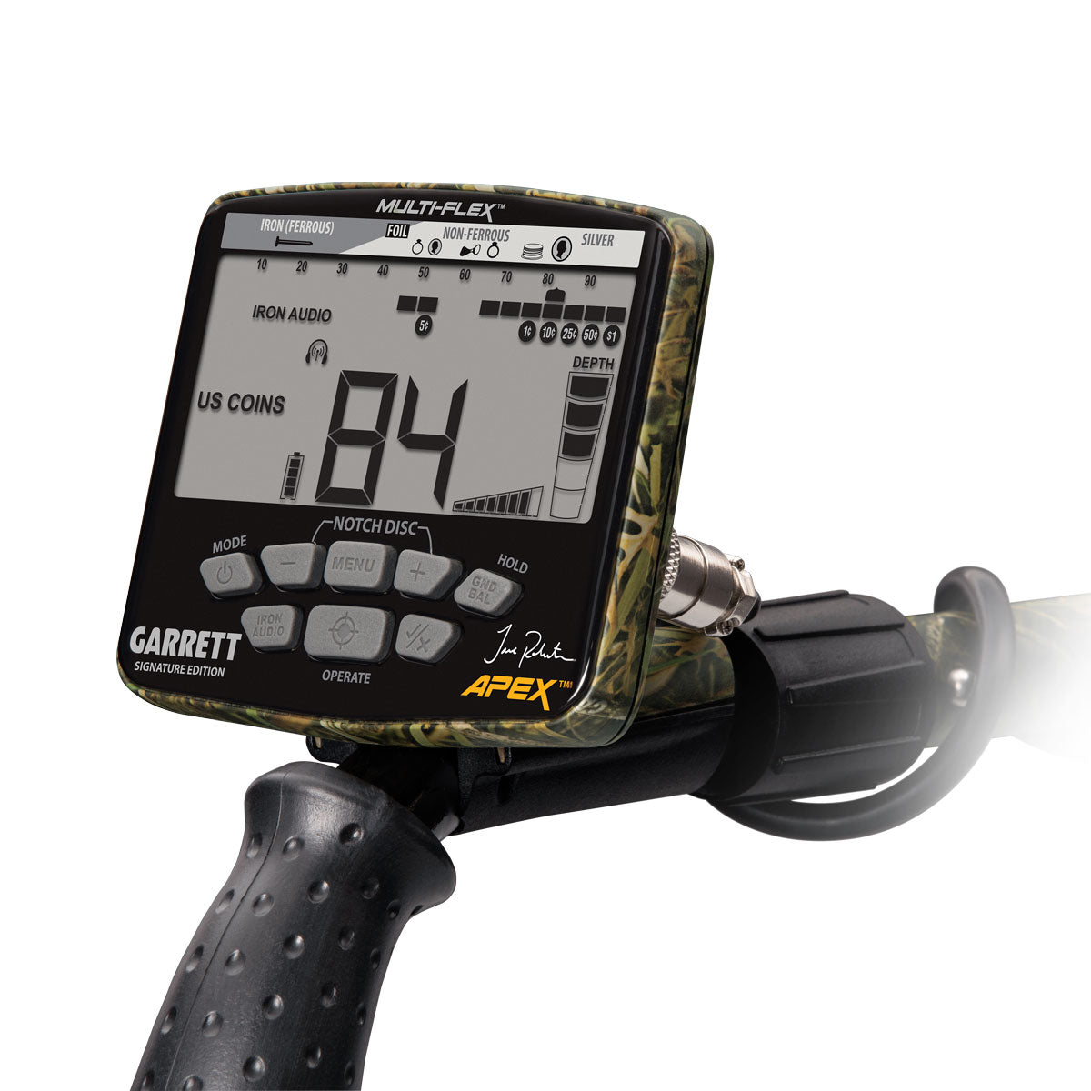 Detector de Metales Garrett ACE Apex con bobina Raider de 8.5" x 11" S – Master Detector México